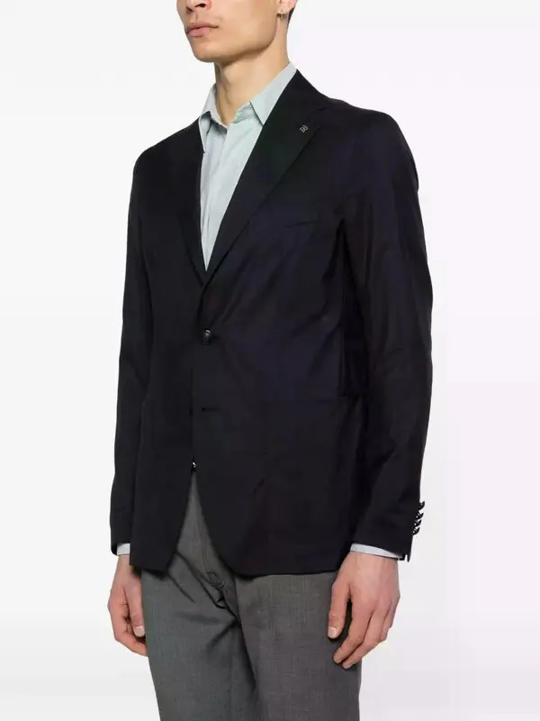 Tagliatore Button-fastening Single-breasted Blazer - Blue