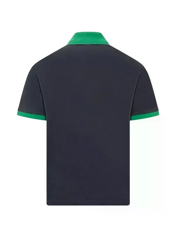 Versace Logo Pique Polo Shirt - Grey