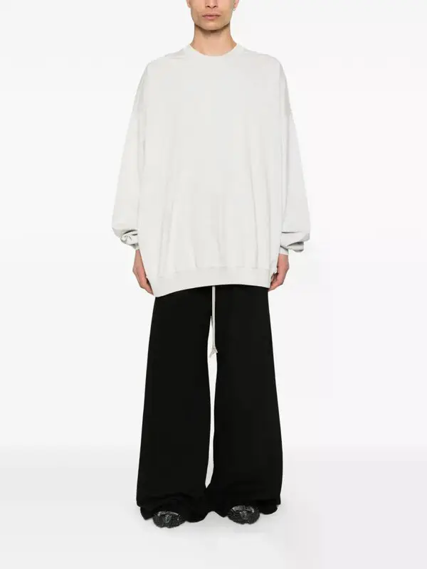 Rick Owens Hun Tie-detail Sweatshirt - Neutrals