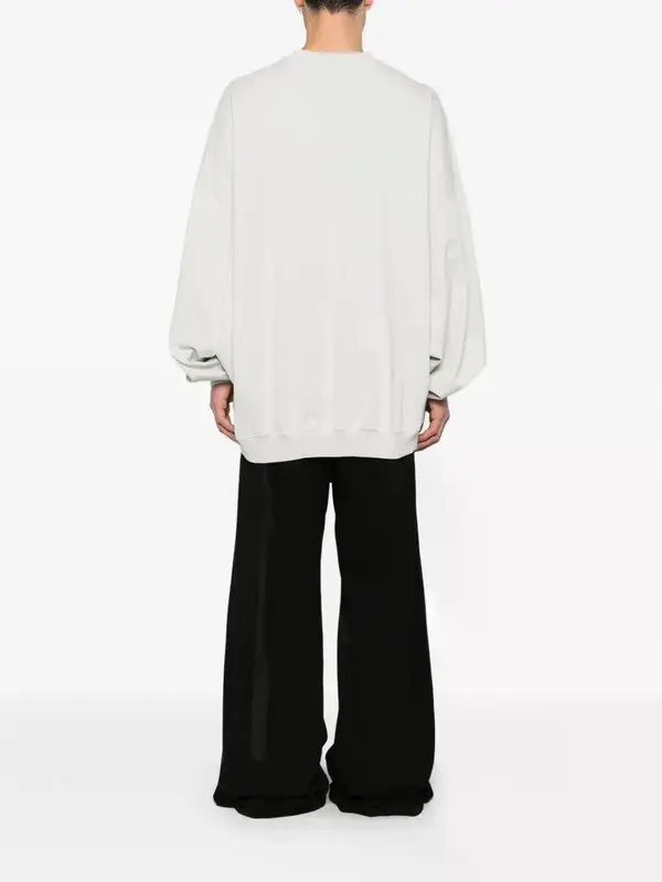 Rick Owens Hun Tie-detail Sweatshirt - Neutrals