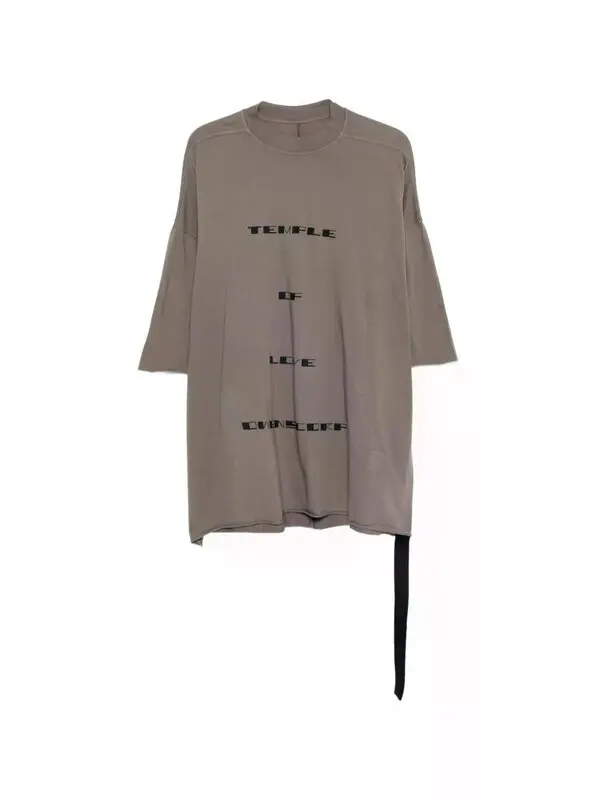 Rick Owens Tommy Text-graphic T-shirt - Green