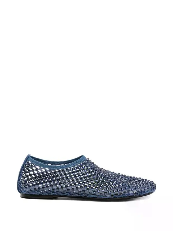 STRATEGIA SHOES Embellished Ballet Flats - Blue