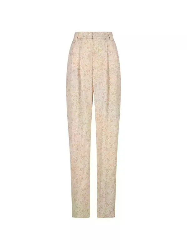 Alessandra Rich Floral-print Trousers