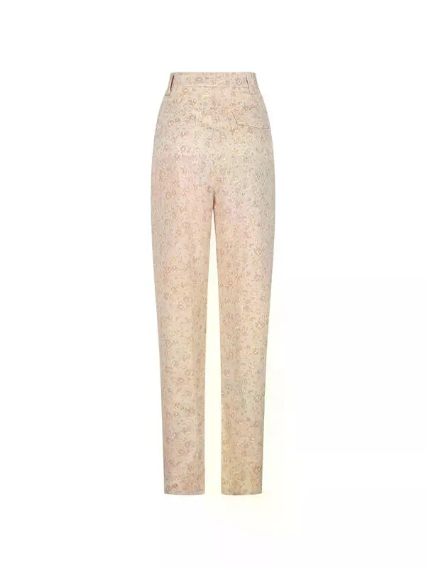 Alessandra Rich Floral-print Trousers