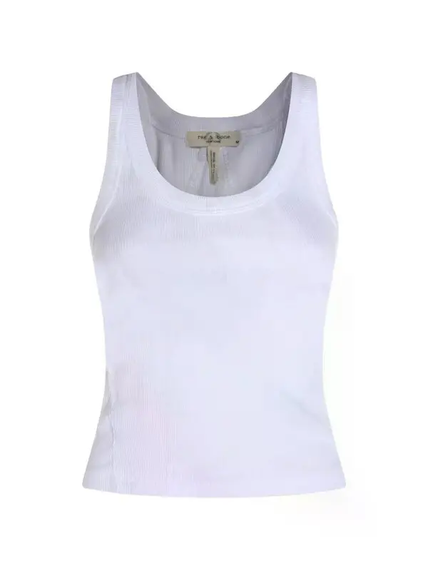 Rag & Bone Ribbed Tank Top - White