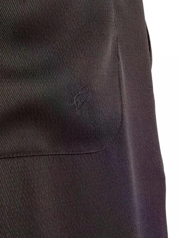 Emporio Armani Tapered Trousers With Elasticated Waistband