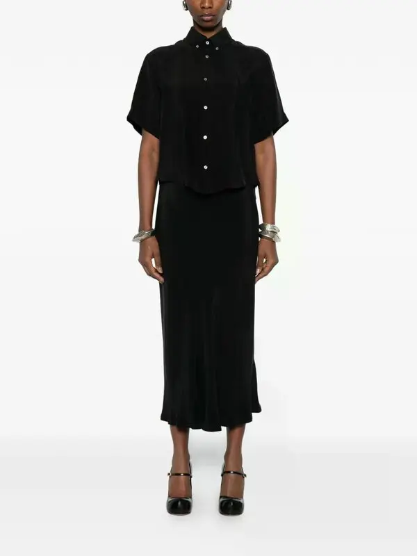 MAISON MARGIELA Slip Midi Skirt - Black