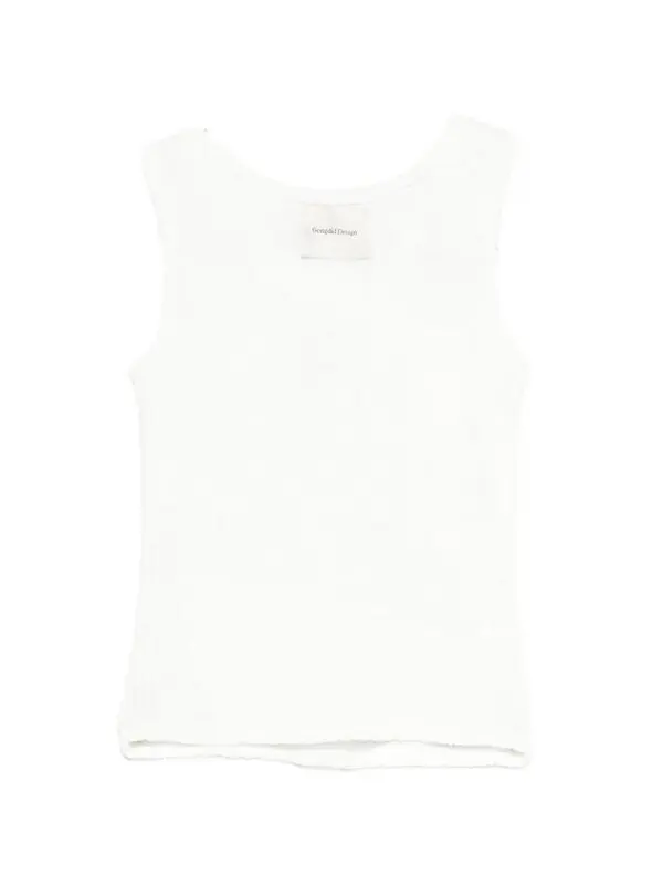 GONGDID DESIGN Textured Sleeveless Top