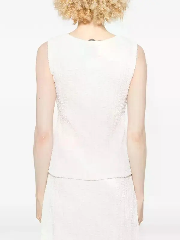 GONGDID DESIGN Textured Sleeveless Top