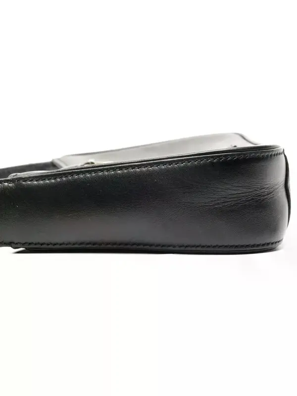 Saint Laurent Calf Leather Top Handle Bag - Black