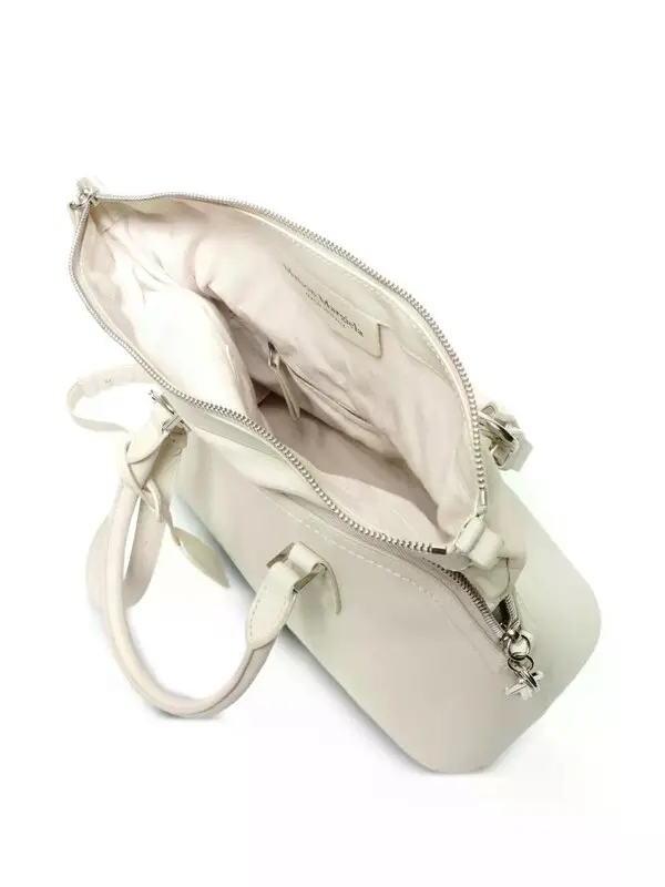 MAISON MARGIELA 2015-2025 Medium 5ac Leather Tote Bag - Neutrals