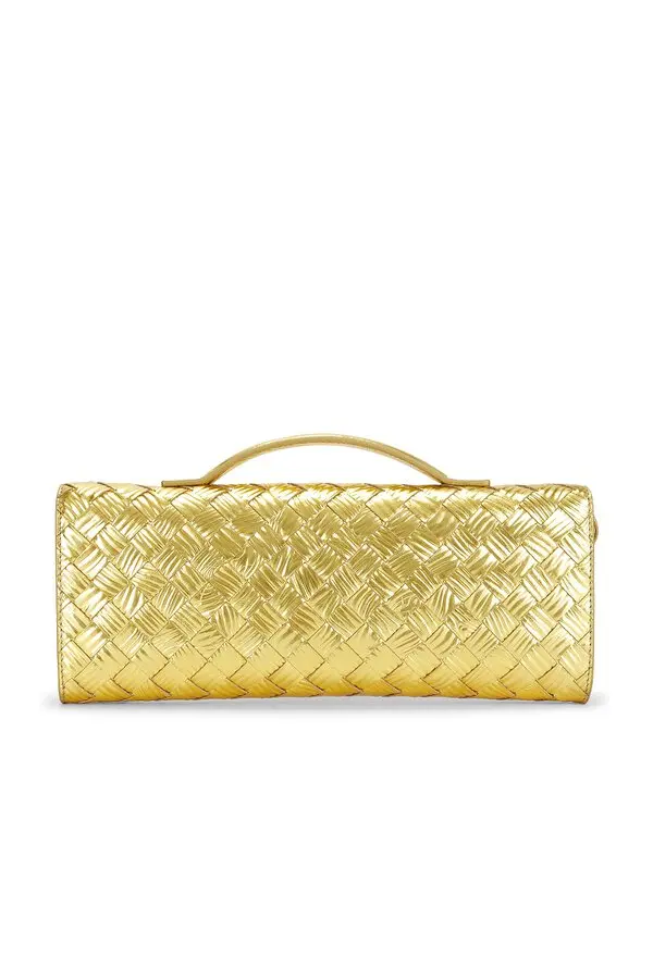 Bottega Veneta Andiamo Clutch - Gold