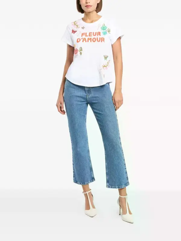 Cinq À Sept Fleur D'amour T-shirt - White