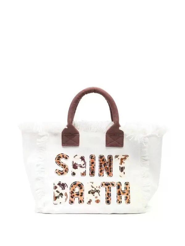 MC2 SAINT BARTH Fringed-detail Tote Bag - White