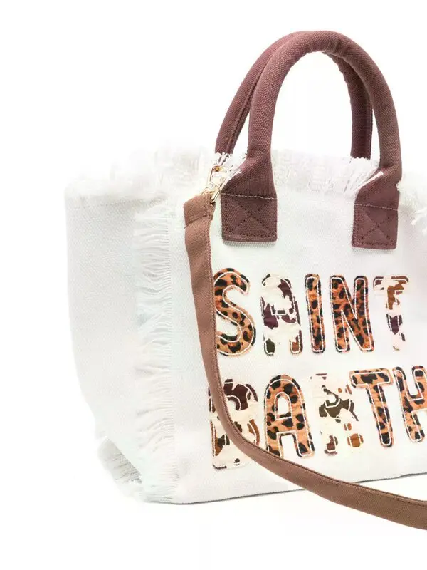 MC2 SAINT BARTH Fringed-detail Tote Bag - White