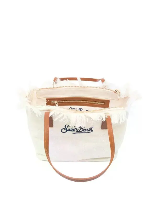 MC2 SAINT BARTH Mid City Fringed Floral Shoulder Bag
