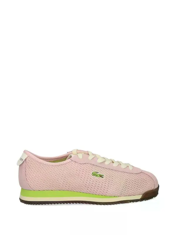 Lacoste Club Low Mesh Panelled Sneakers - Pink