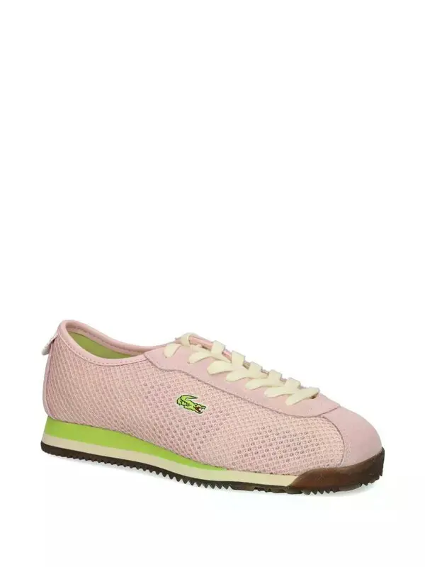 Lacoste Club Low Mesh Panelled Sneakers - Pink