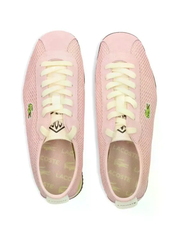 Lacoste Club Low Mesh Panelled Sneakers - Pink