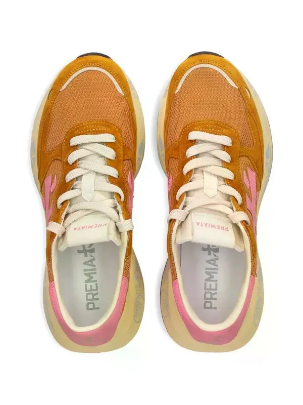 Premiata Lauryn Cutout Leather Sneakers