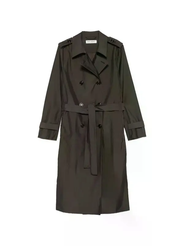 Our Legacy Origami Belted Trench Coat - Green