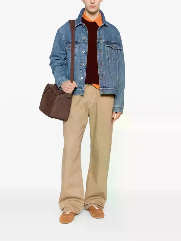 Loewe Denim Jacket With Button Flap Pockets - Blue