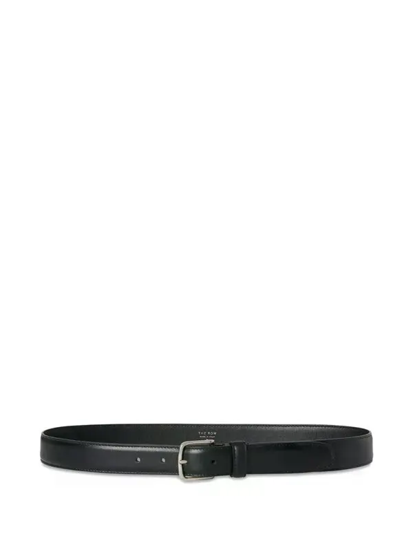 THE ROW Leather Belt - Black