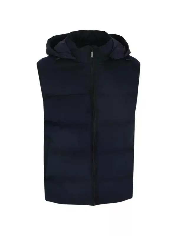 Corneliani Hooded Gilet - Blue
