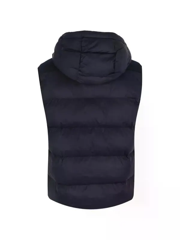 Corneliani Hooded Gilet - Blue