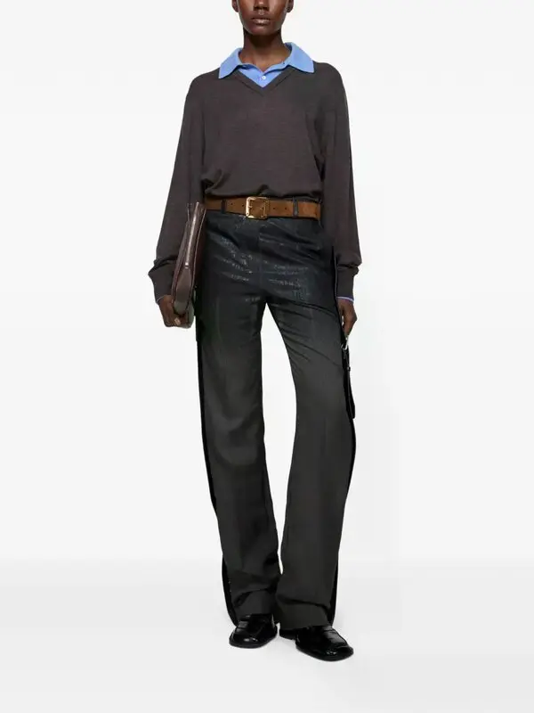 Acne Studios Square-buckle Leather Belt - Brown