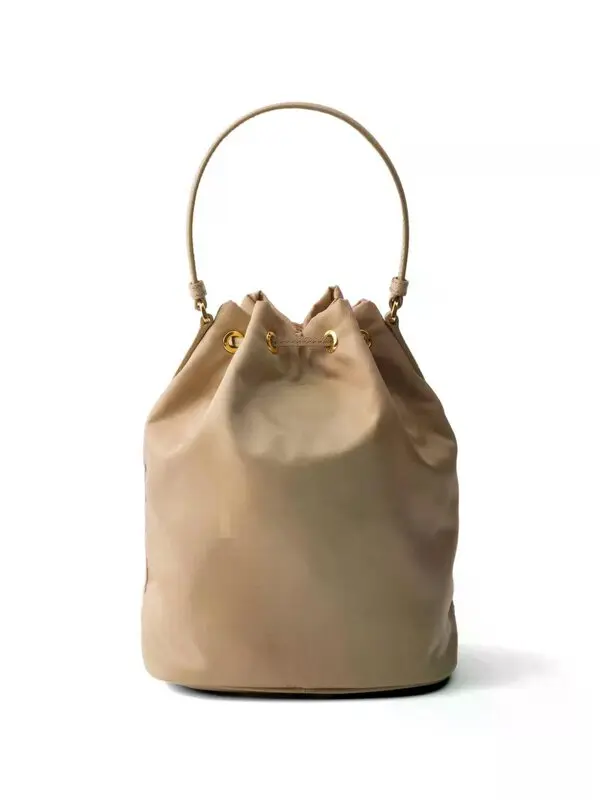 Prada Duet Re-nylon Bucket Bag - Neutrals