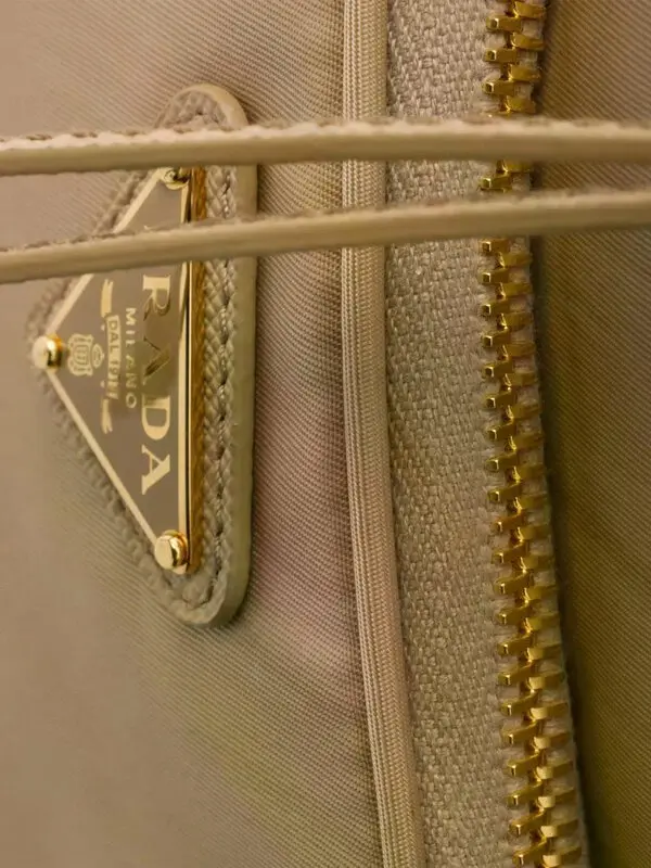 Prada Duet Re-nylon Bucket Bag - Neutrals