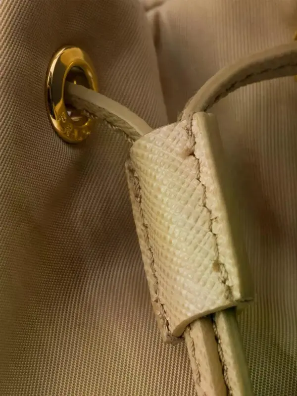 Prada Duet Re-nylon Bucket Bag - Neutrals