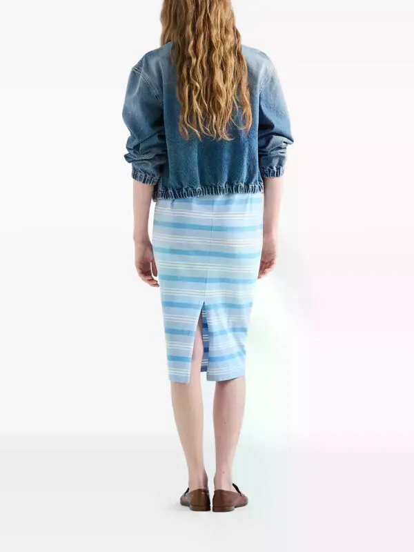 Prada Denim Blouson Jacket - Blue