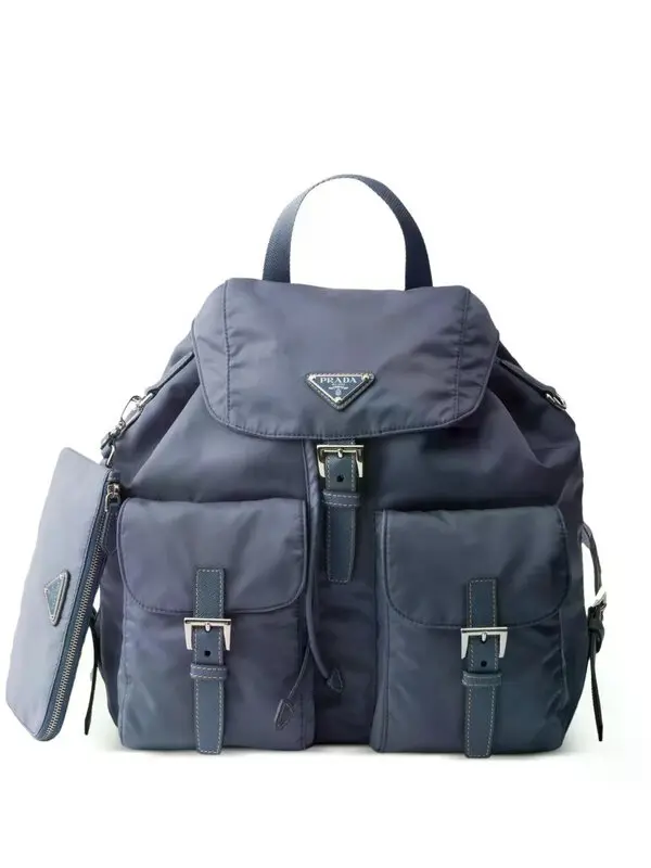Prada Medium Re-nylon Backpack - Blue