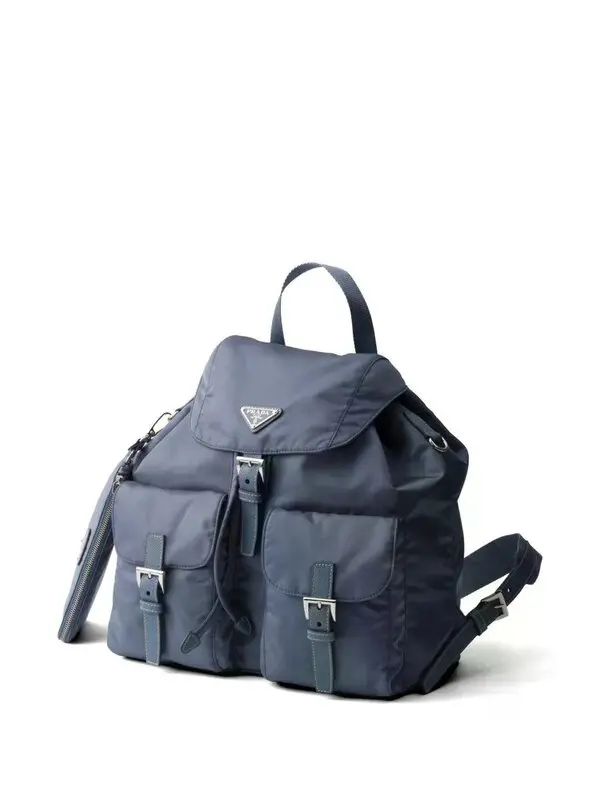 Prada Medium Re-nylon Backpack - Blue