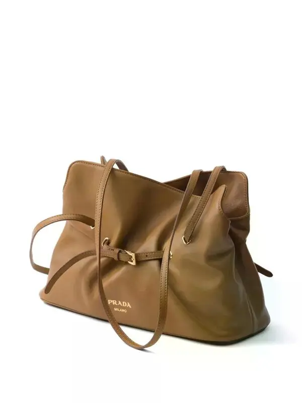 Prada Small Nappa Leather Bag - Neutrals