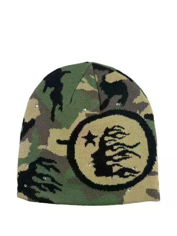 HELLSTAR Camouflage Beanie - Green
