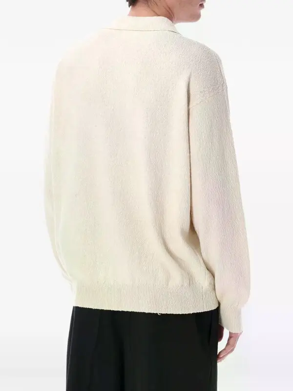 ROBERTO COLLINA Polo Collar Sweater - Neutrals