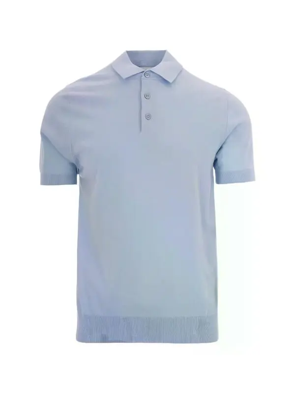 PAOLO PECORA Buttoned Polo Shirt - Blue