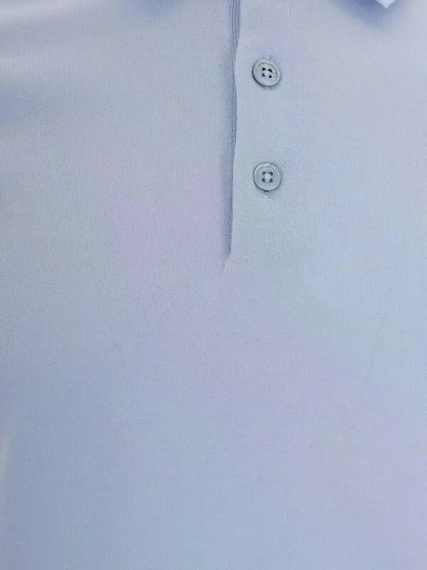 PAOLO PECORA Buttoned Polo Shirt - Blue