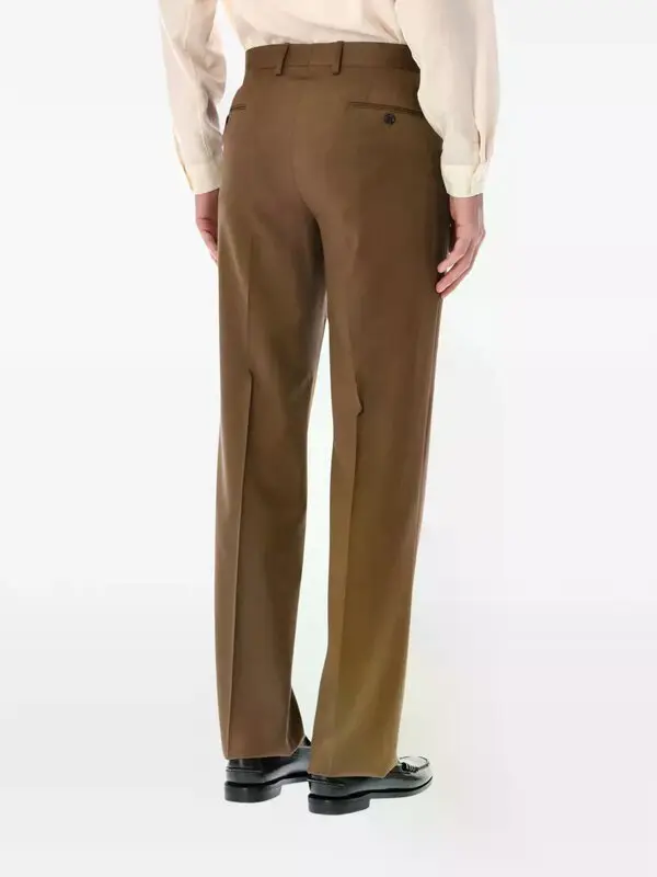LARDINI Button-fastening Tailored Trousers - Brown