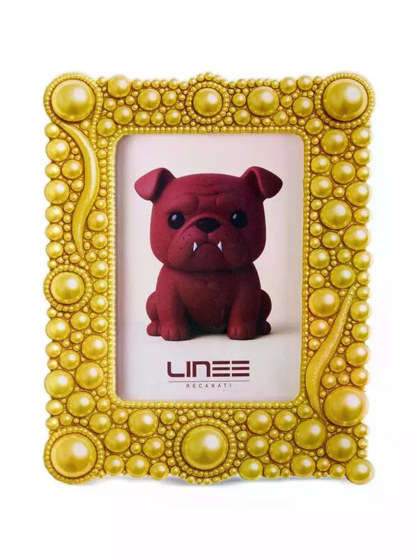 LINEE RECANATI Piclux Beaded Frame - Yellow