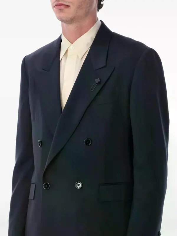 LARDINI Double-breasted Four-button Blazer
