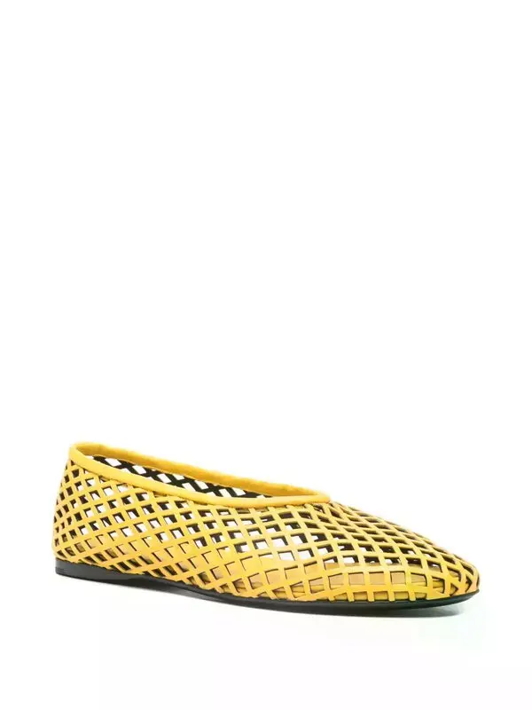 Proenza Schouler Perforated Ballerina Flats - Yellow
