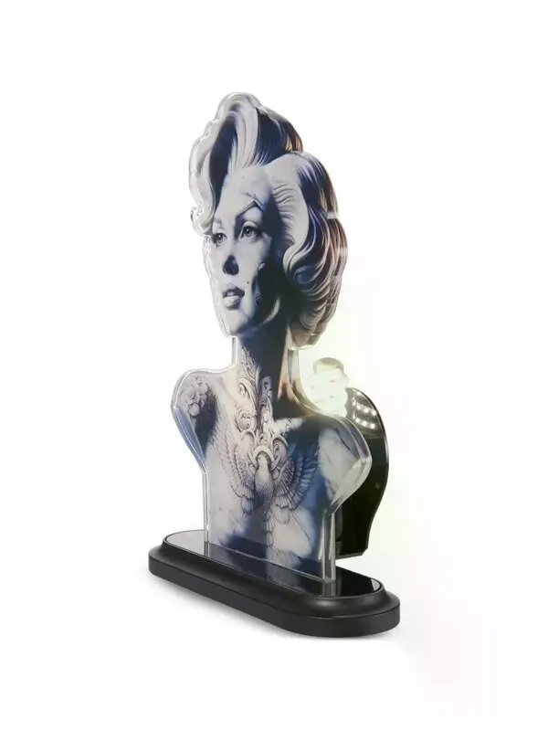 Linee Recanati Carrara Hollywood Tattoo Table Lamp