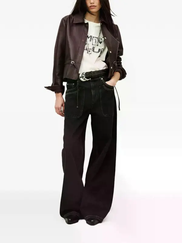 Ba&sh Manita Drawstring Jacket - Red