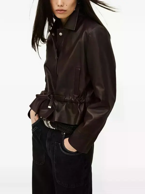Ba&sh Manita Drawstring Jacket - Red