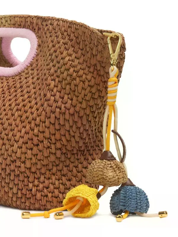 Marni Flower-pendant Woven Keyring