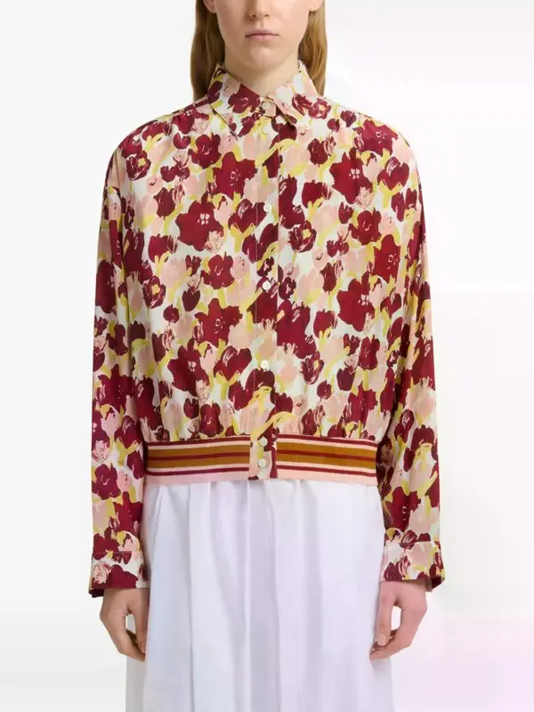 Marni Floral Striped Shirt